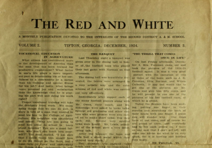 Red & White Dec. 1924: Vol. 2 Iss. 3 - The Stallion